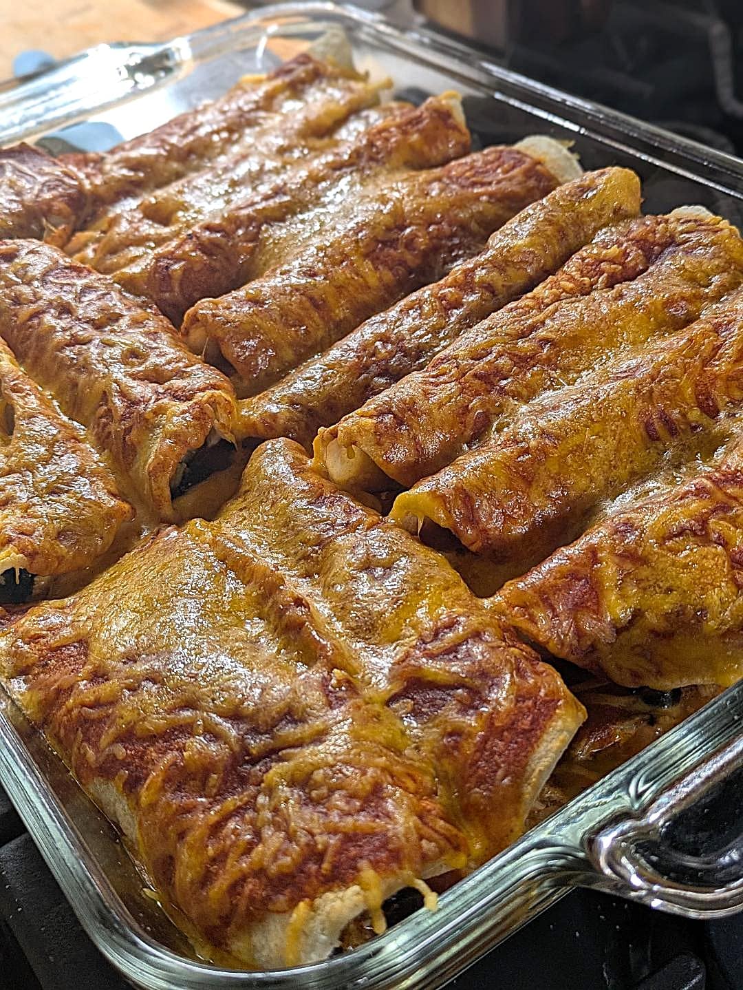 Easy Chicken Enchiladas with Red & Green Sauce Easy Chicken Enchiladas ...